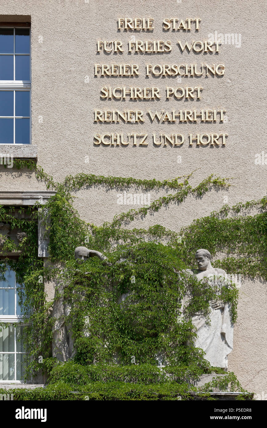 Free word and free research, motto on the facade, German National ...