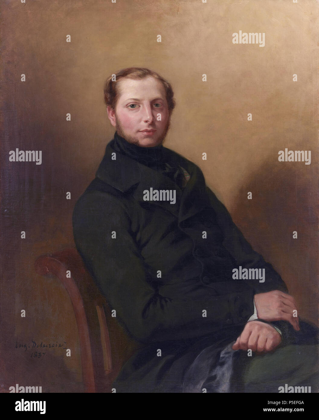 Count Charles de Mornay *oil on canvas *100 x 81 cm *sdigned b.l.: Eug ...
