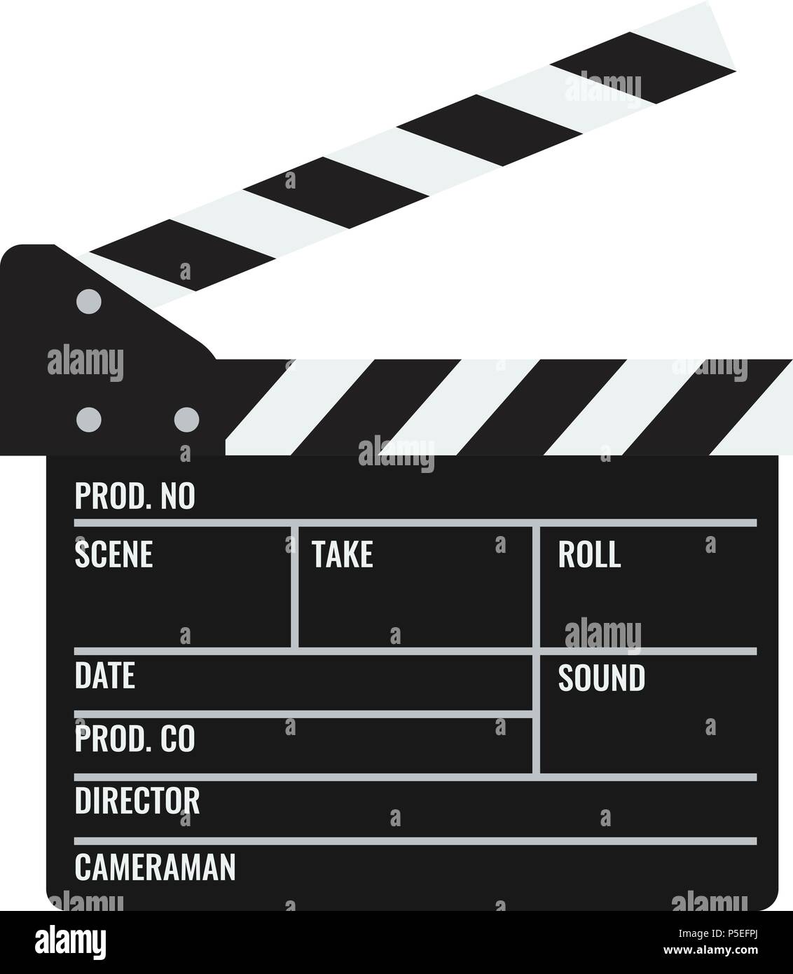 Closed clapper Stock Vector Images - Alamy