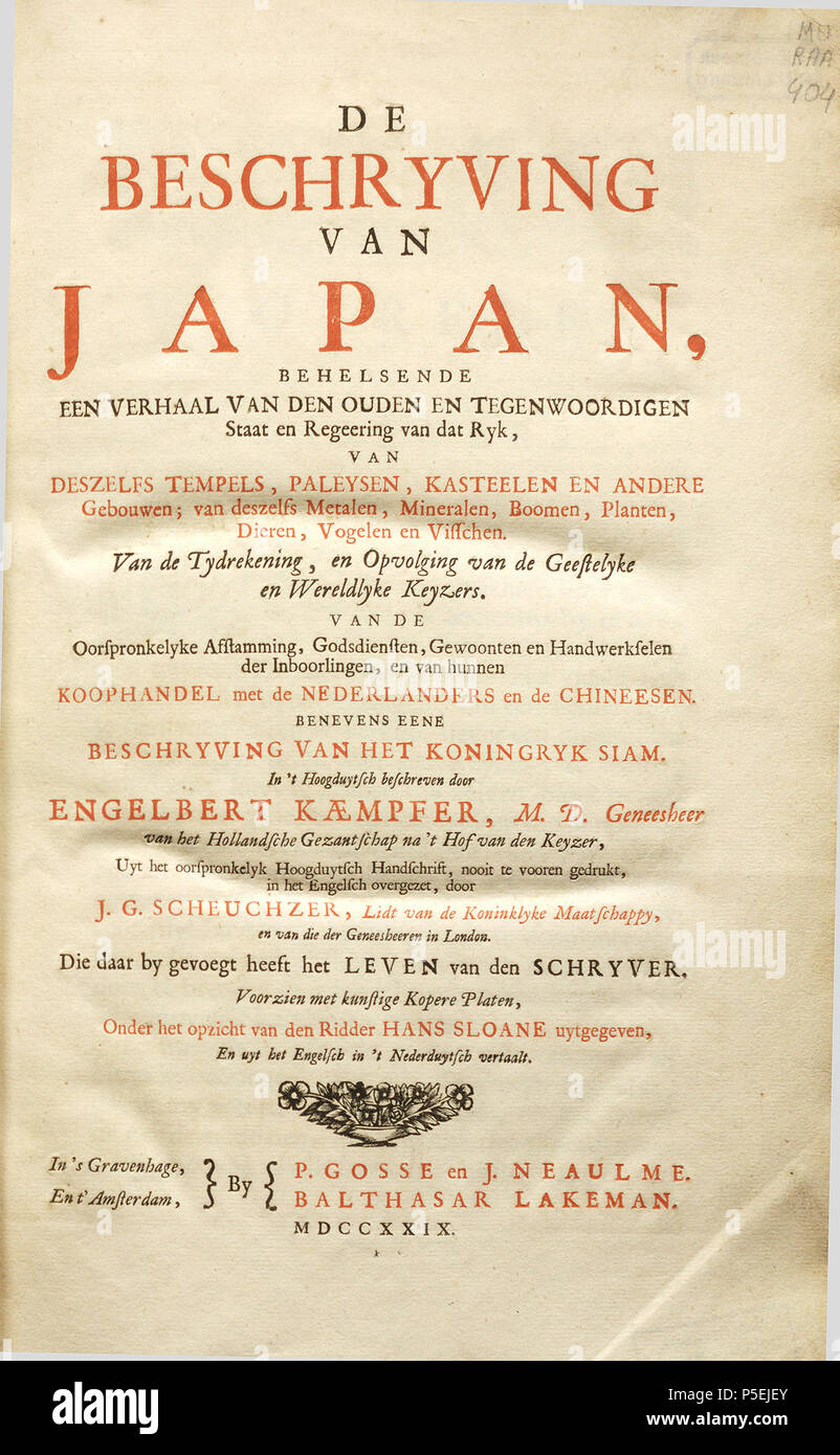 Kaempfer hi-res stock photography and images - Alamy