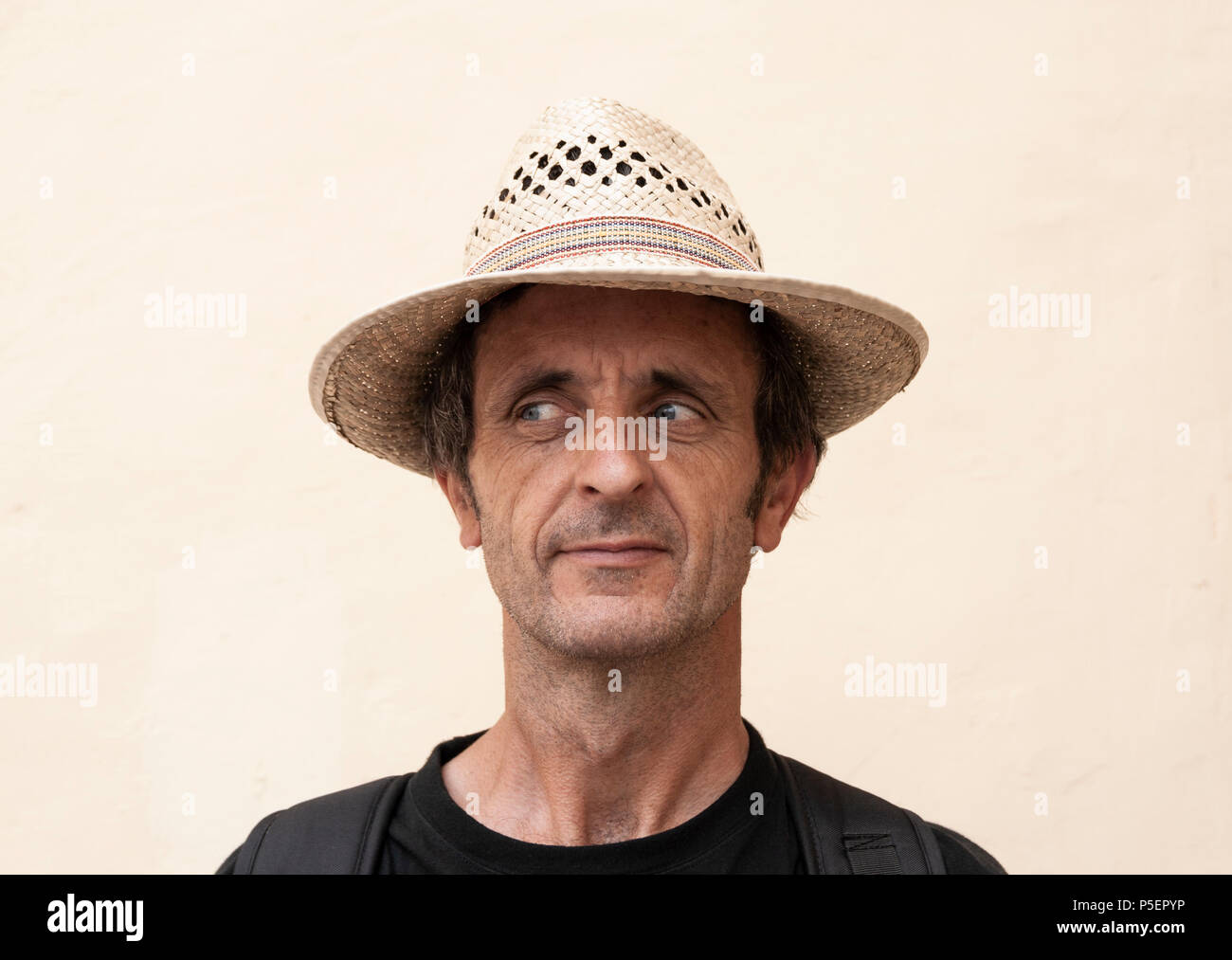 Middle aged man in hat hi-res stock photography and images - Alamy