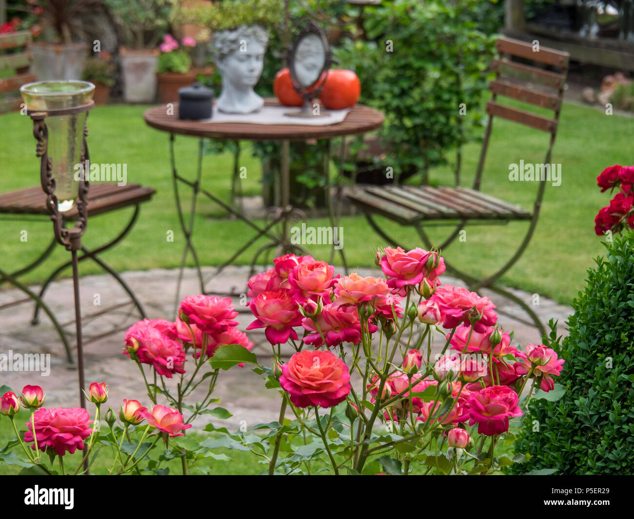 beautiful garden in germany Stock Photo - Alamy
