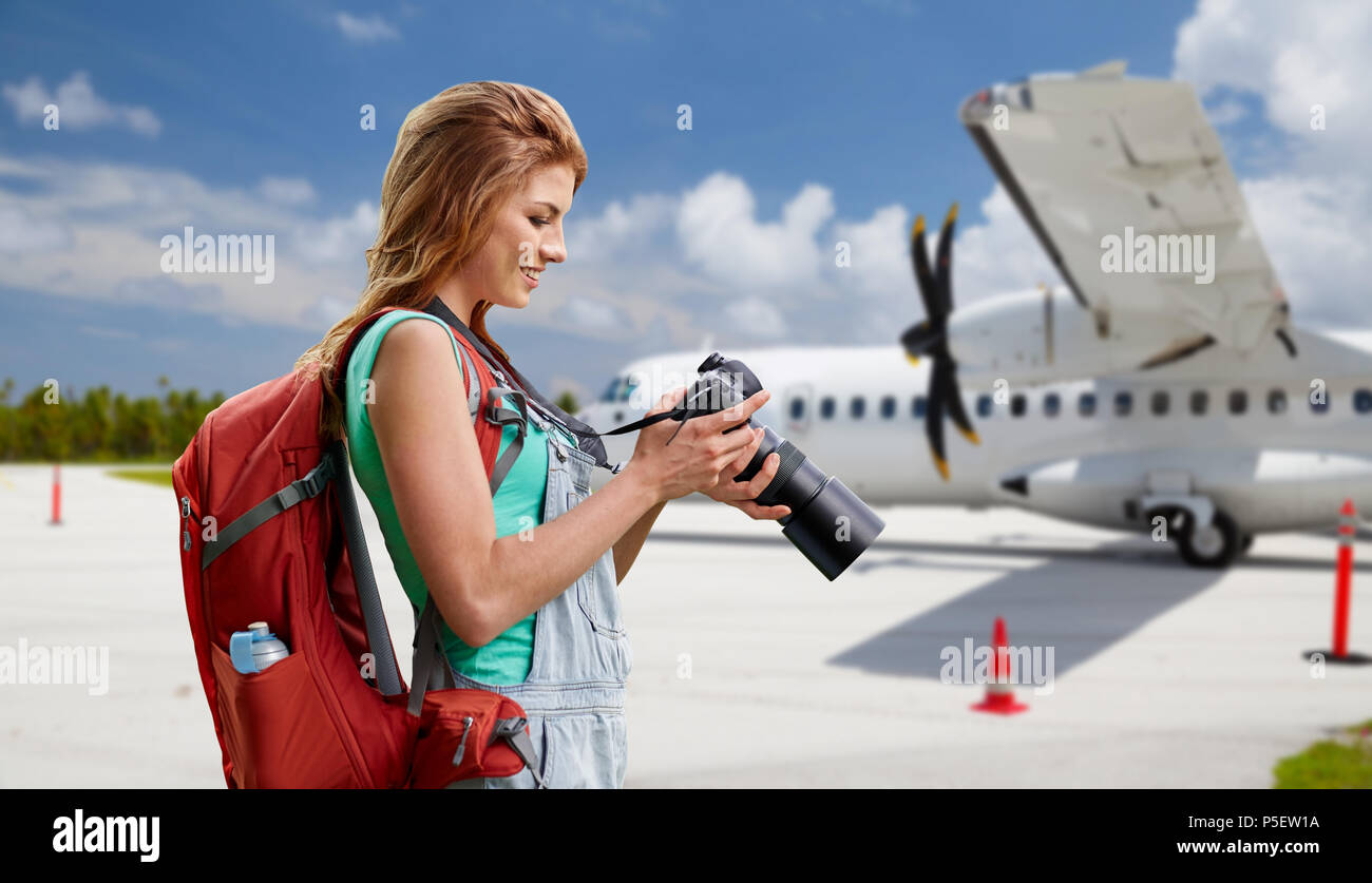 Airplane landing camera hi-res stock photography and images - Alamy