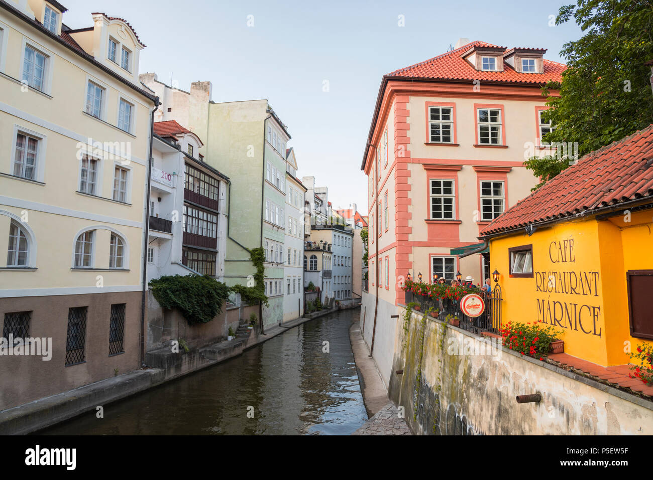 Canal in Mala Strana Prague, Czech Republic Stock Photo - Alamy