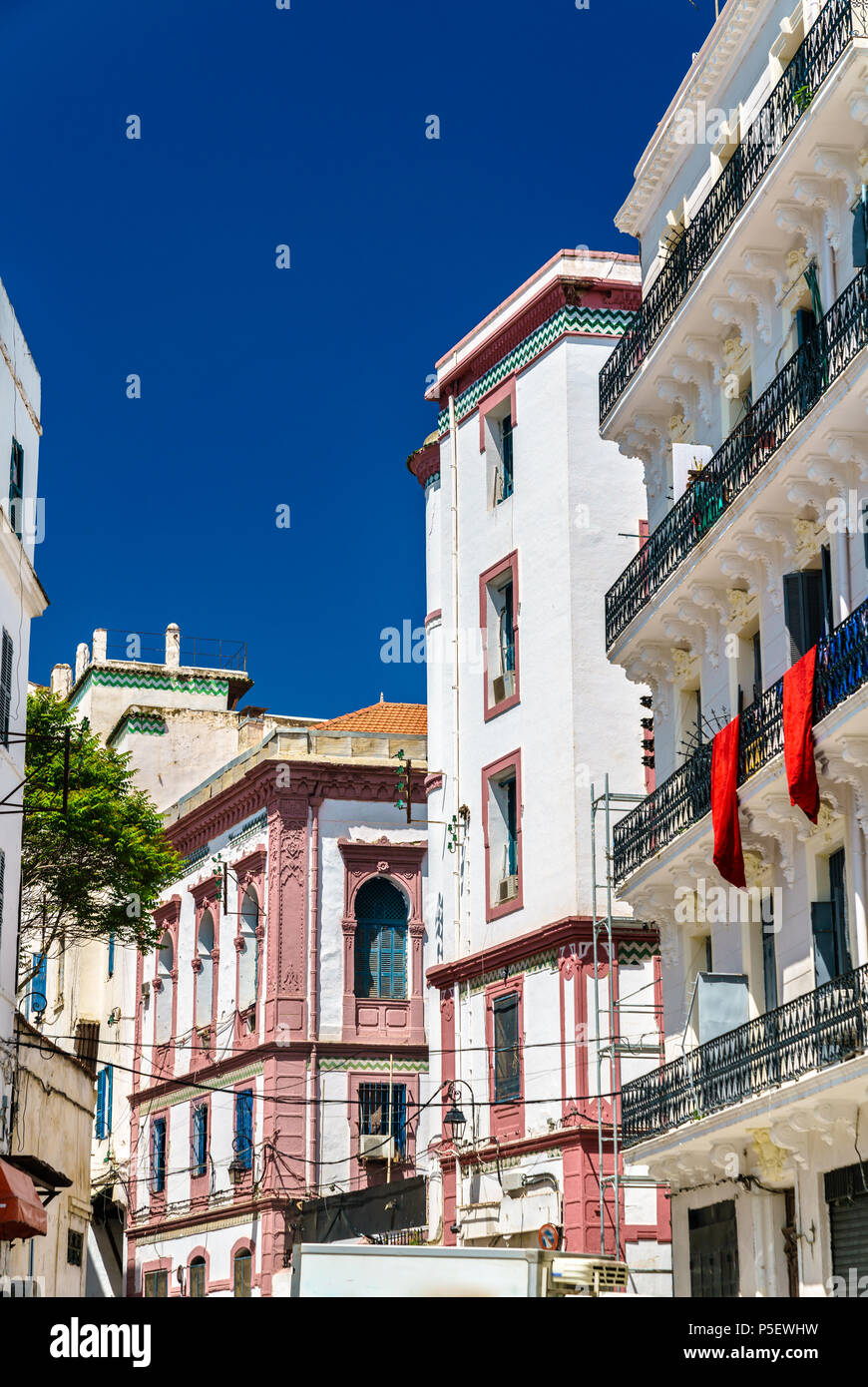 French Colonial Architecture in Algiers, the capital of Algeria Stock ...