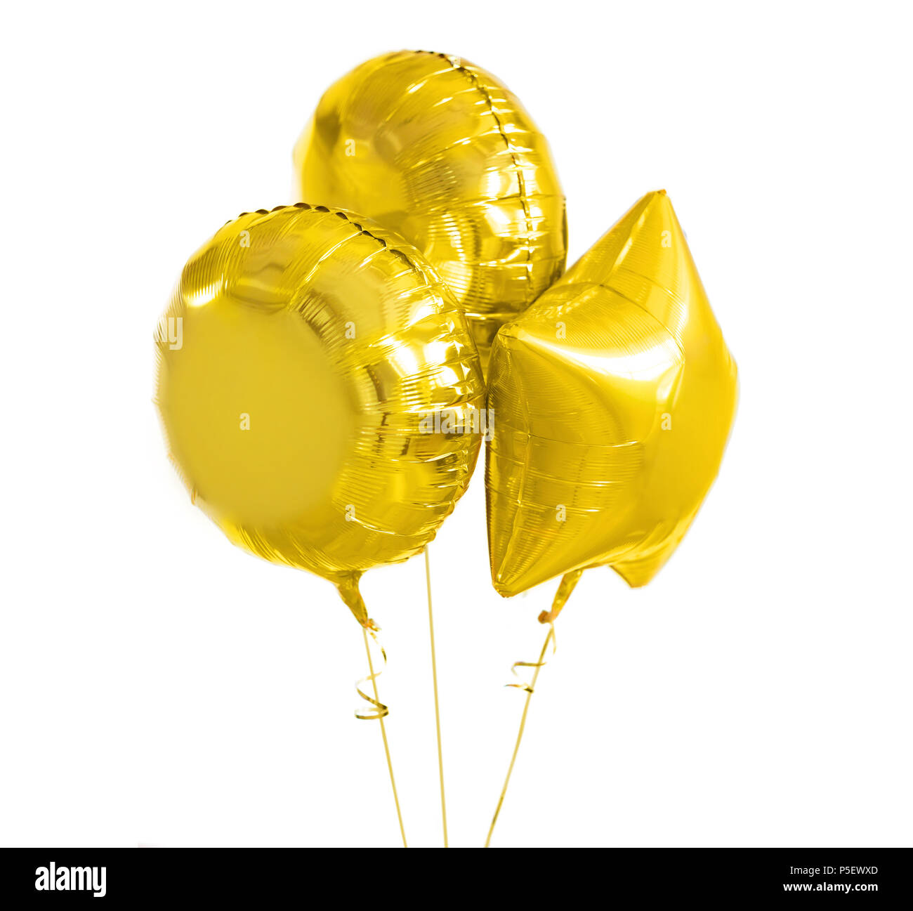 close up of helium balloons over white background Stock Photo - Alamy