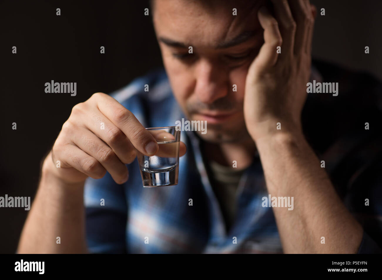 Alcohol abuse drunk man vodka hi-res stock photography and images - Alamy