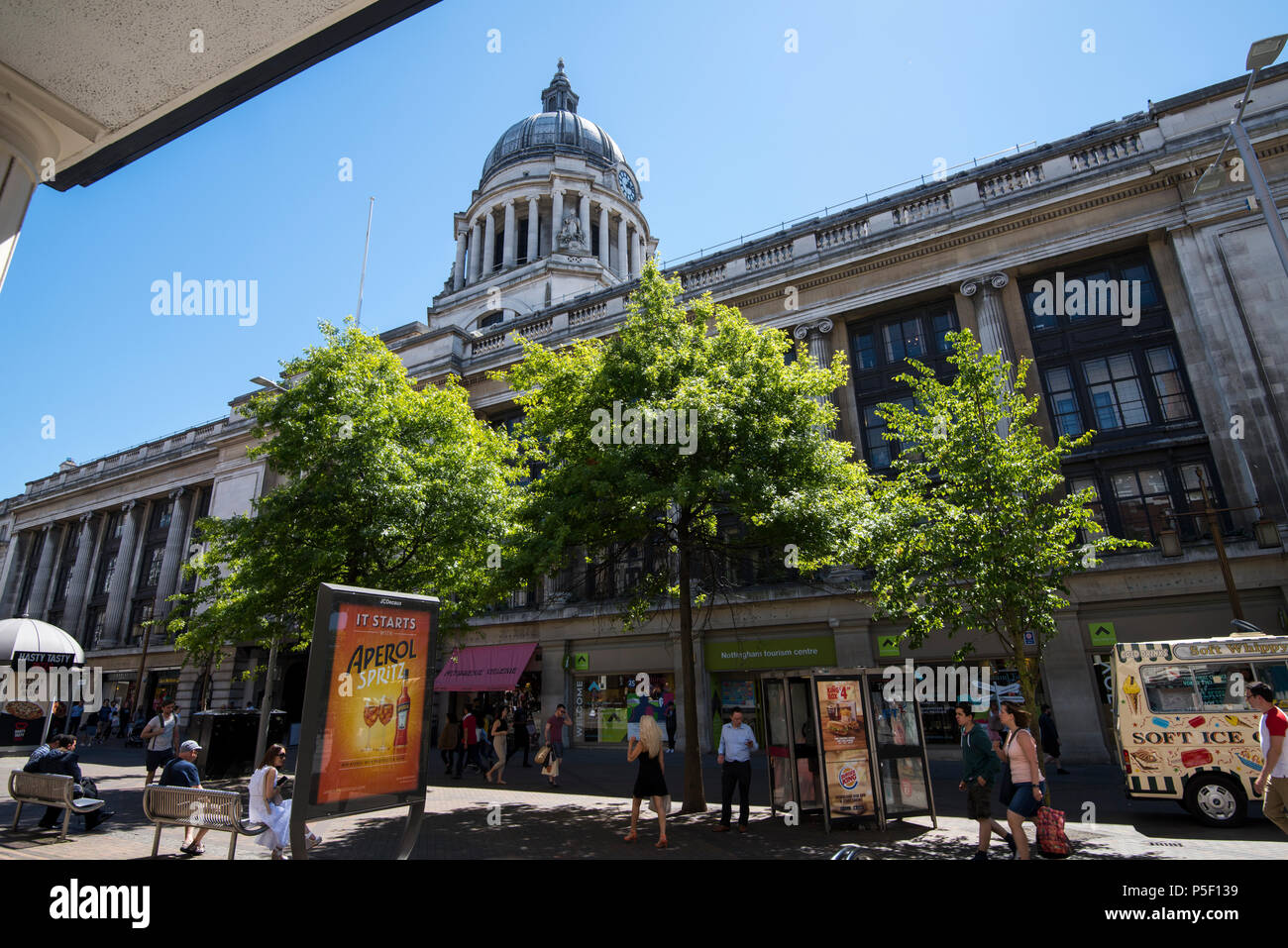 The Council House in Nottingham viewed from the corner of King Street ...
