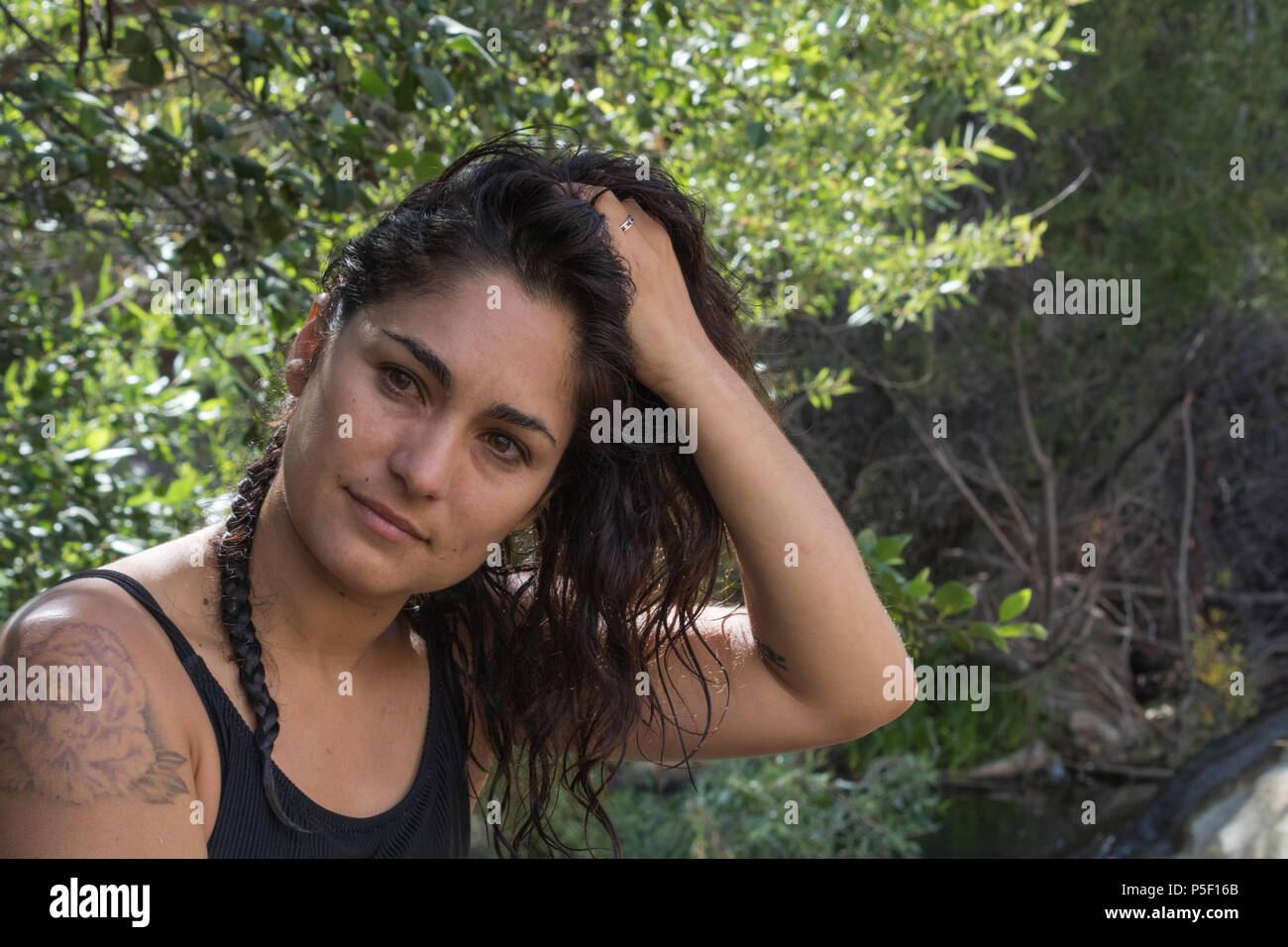 Beautiful spanish girl green eyes hi-res stock photography and images ...