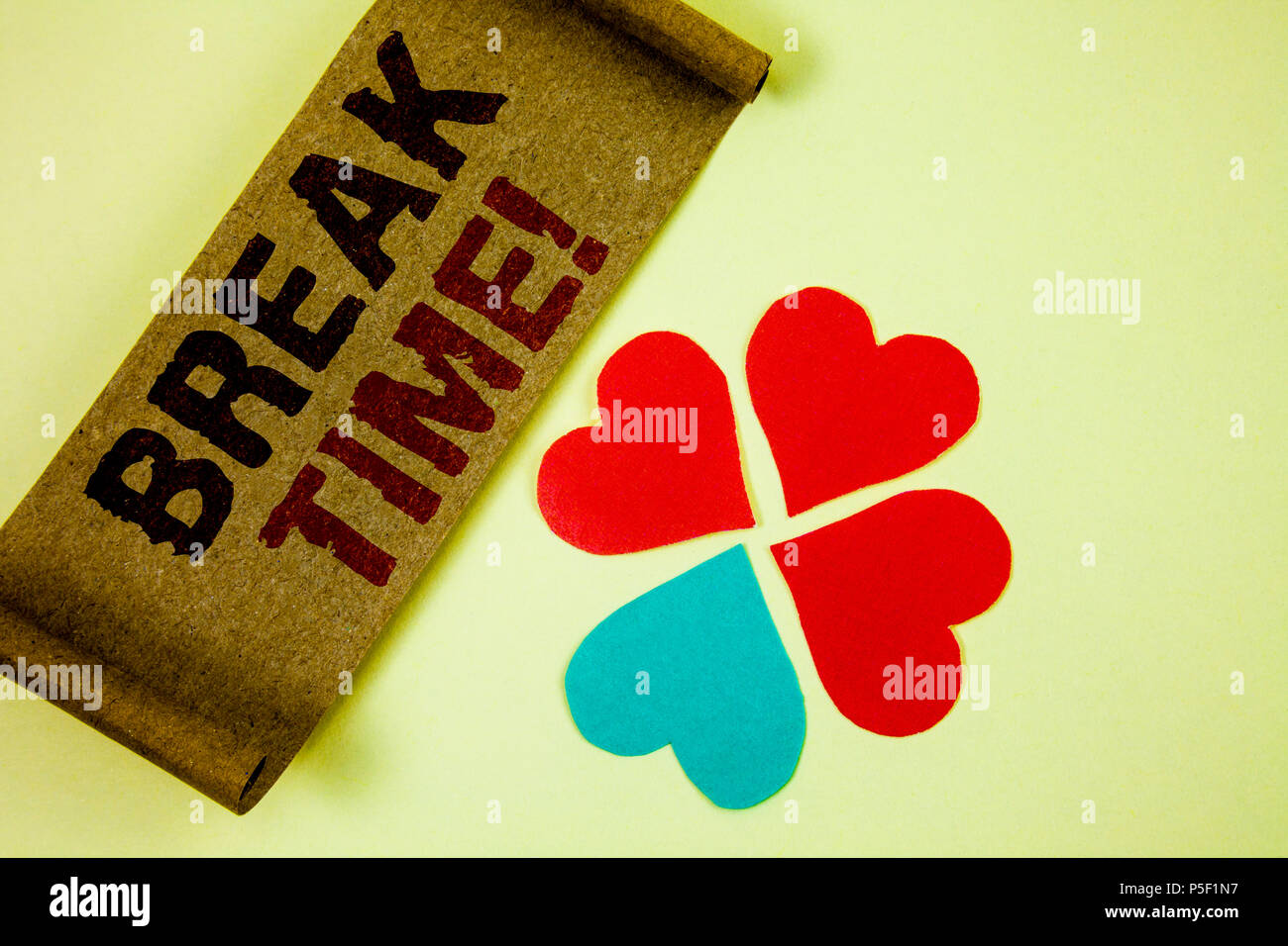 Writing note showing Break Time Motivational Call. Business photo ...