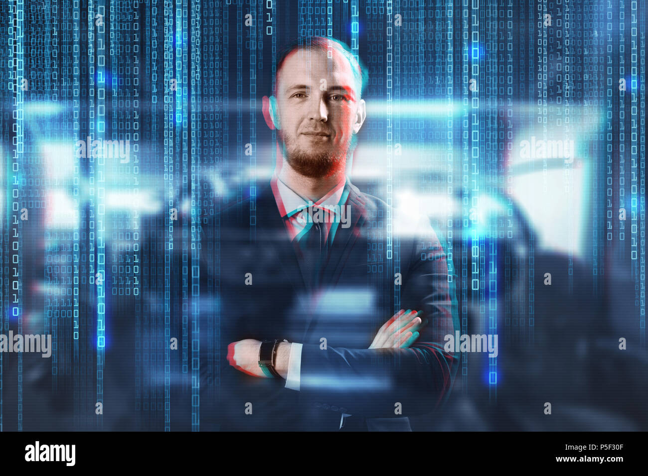 Binary effect hi-res stock photography and images - Alamy