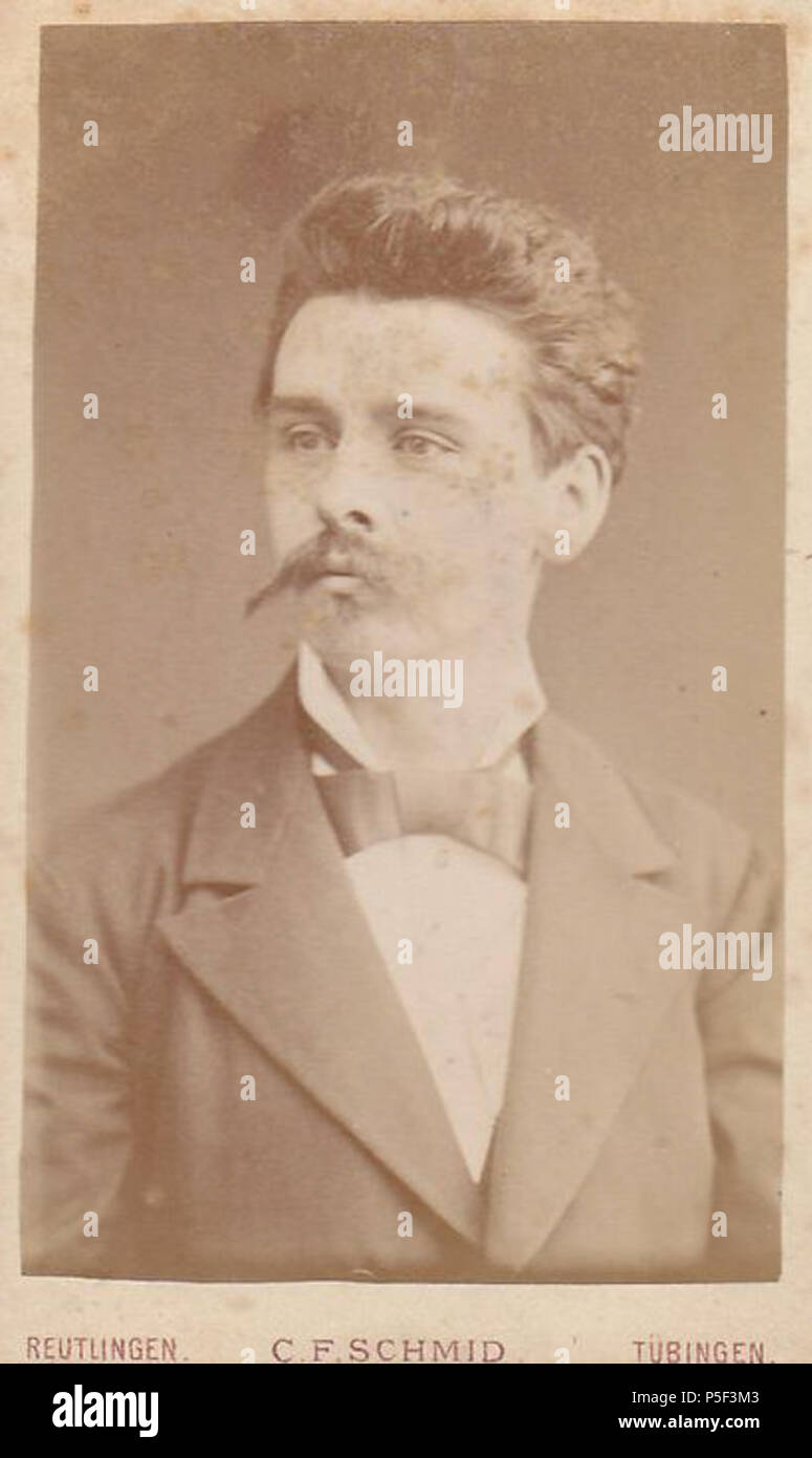 73 Albert Georgii, Foto C.F. Schmid, Reutlingen - Tübingen, um 1880 ...