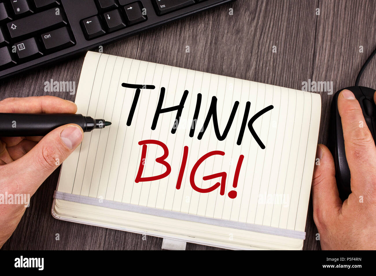 Words writing texts Think Big Motivational Call. Business concept for ...