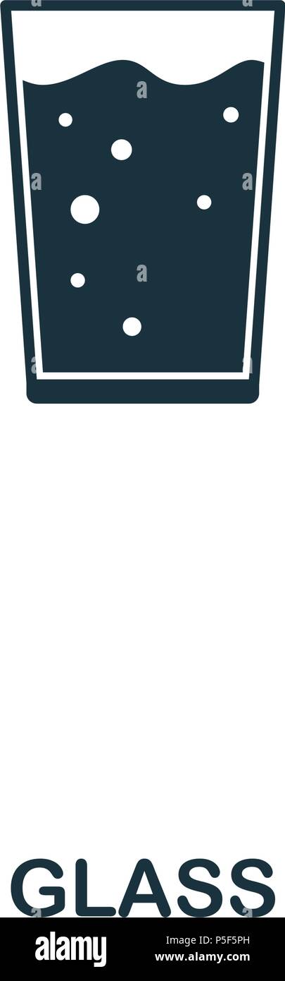 Glass icon. Line style icon design. UI. Illustration of glass icon ...