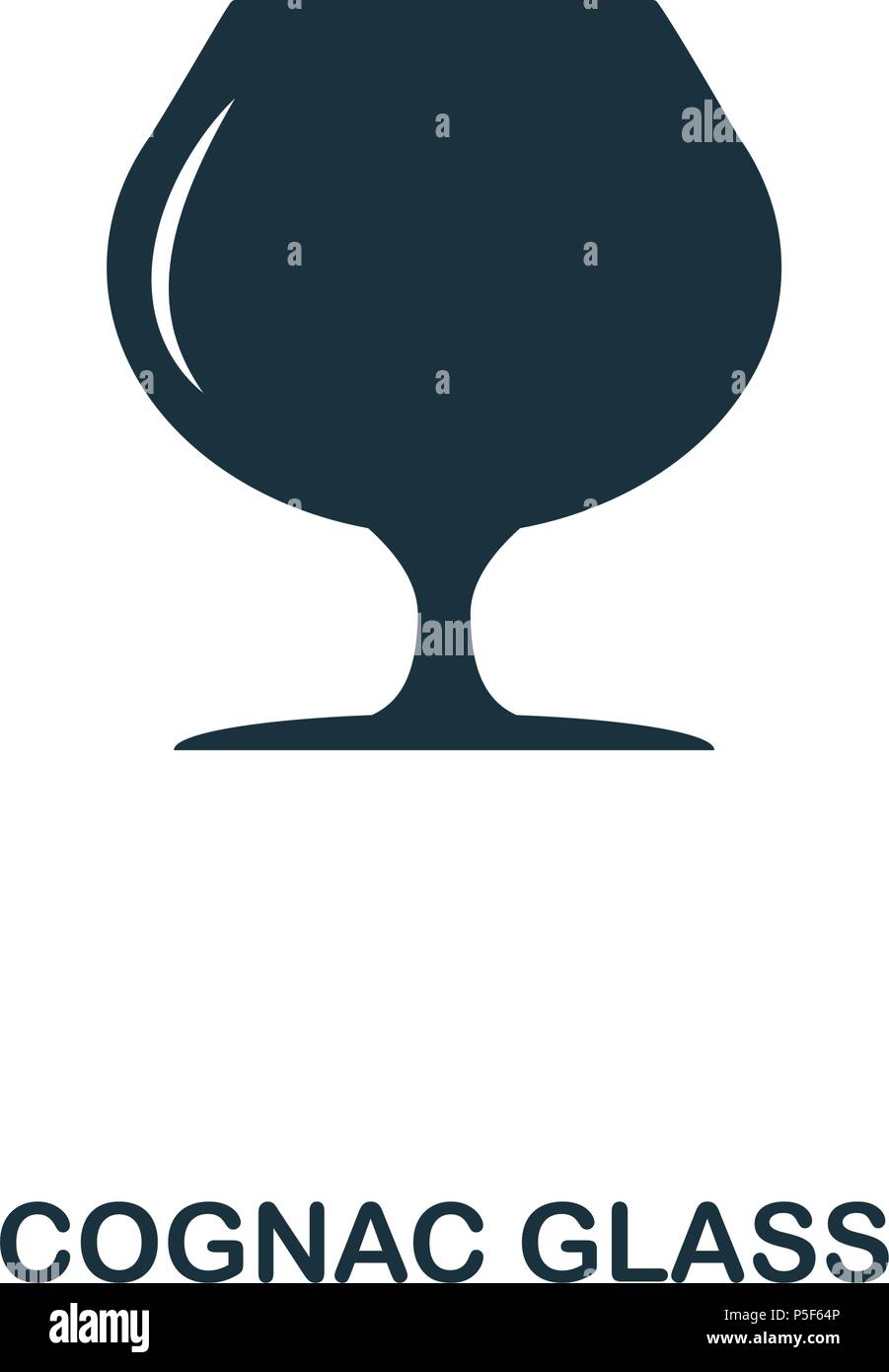 Cognac Glass icon. Line style icon design. UI. Illustration of cognac ...