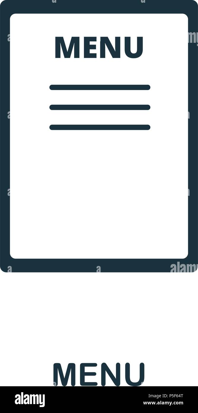 Menu icon. Line style icon design. UI. Illustration of menu icon ...