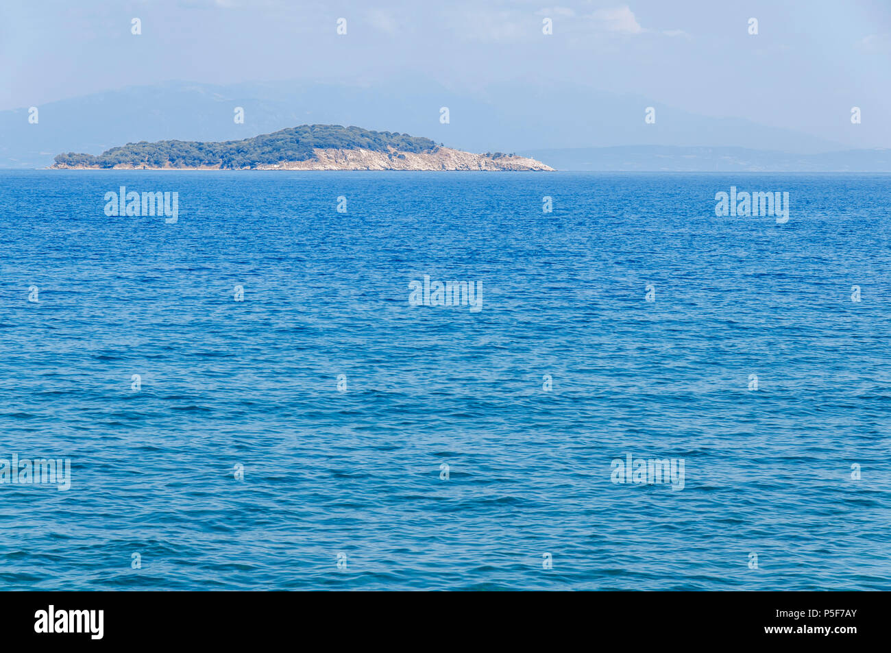 Blue abstract sea horizon background Stock Photo - Alamy