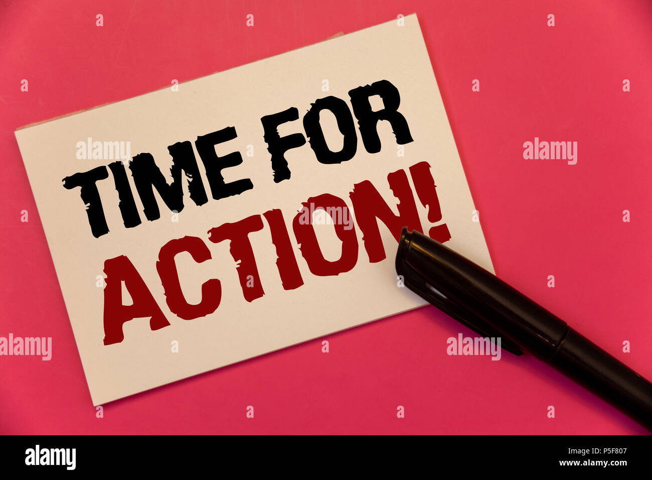 Text sign showing Time For Action Motivational Call. Conceptual photo ...