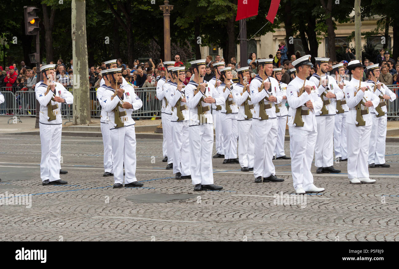 The Australian army participate in Bastille Day military parade Stock ...