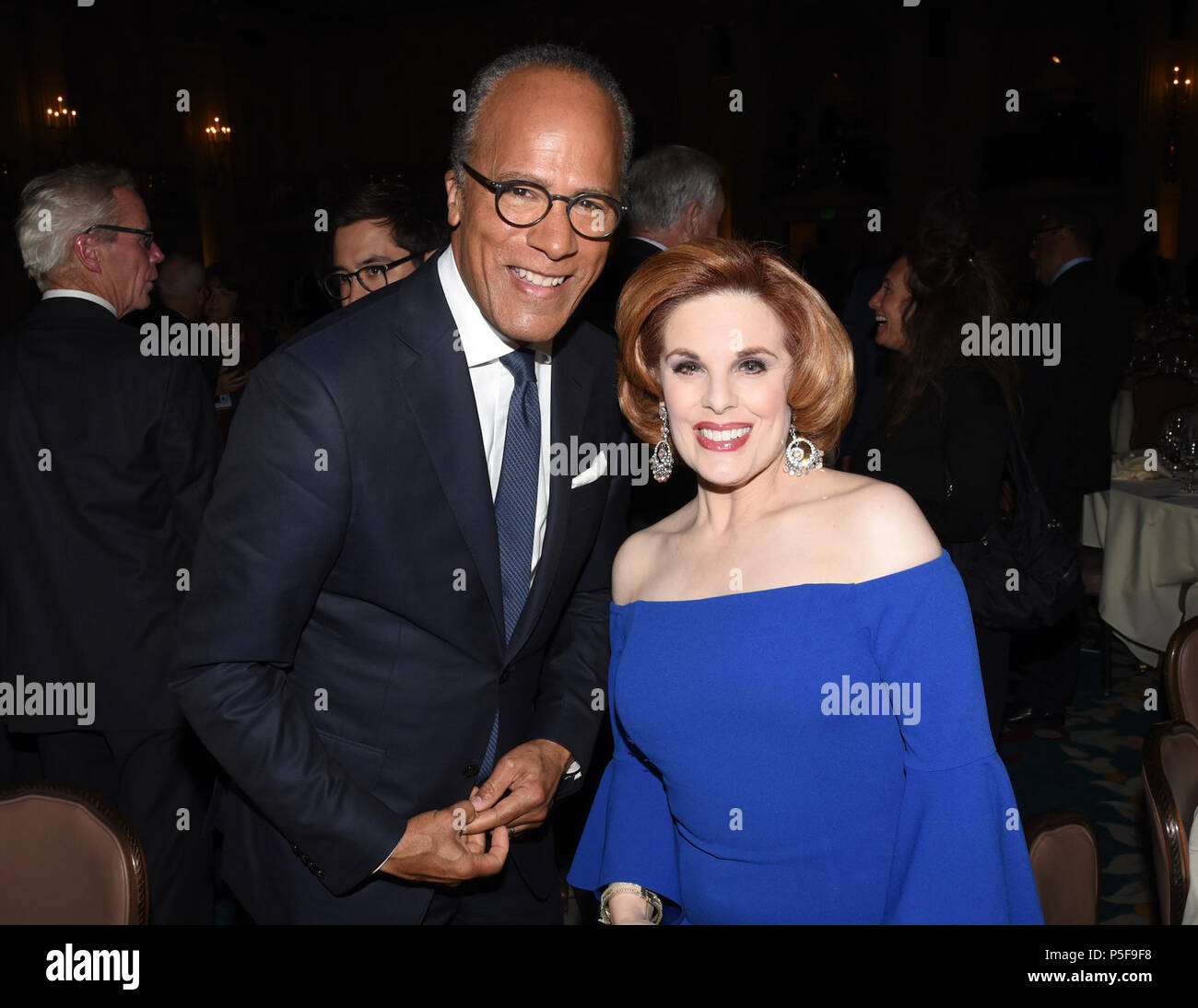 Lester Holt and Kat Kramer attends the 60th SoCal Journalism Awards ...