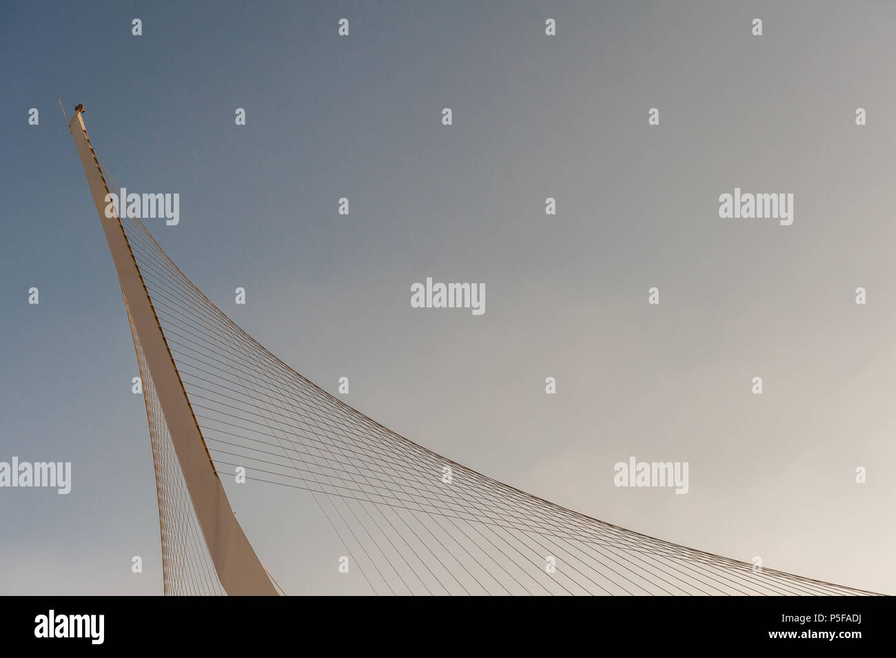 Israel, Jerusalem - 24 June 2018: Chords bridge designed by Santiago ...