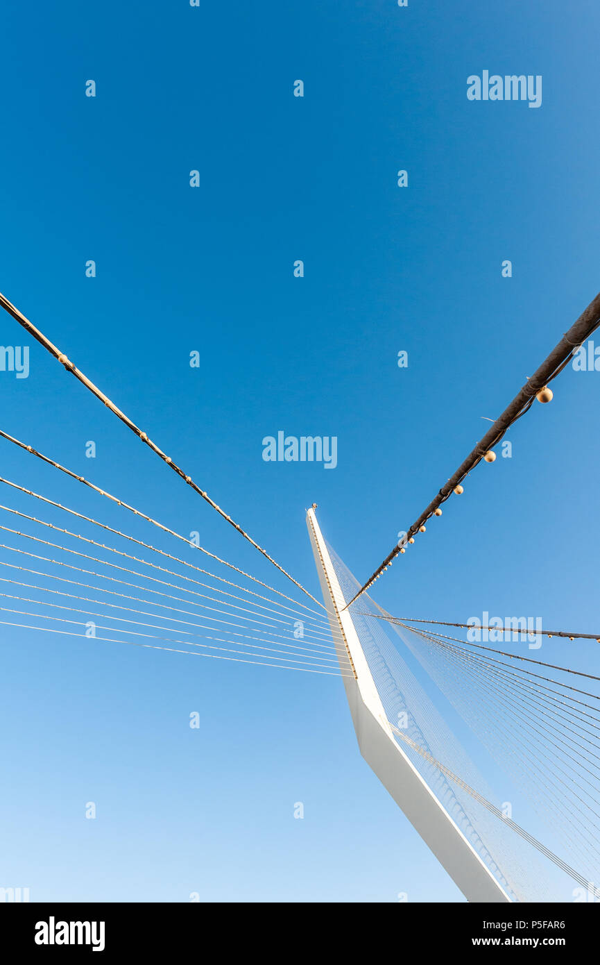 Israel, Jerusalem - 24 June 2018: Chords bridge designed by Santiago ...