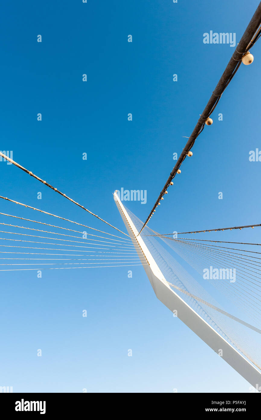 Israel, Jerusalem - 24 June 2018: Chords bridge designed by Santiago ...