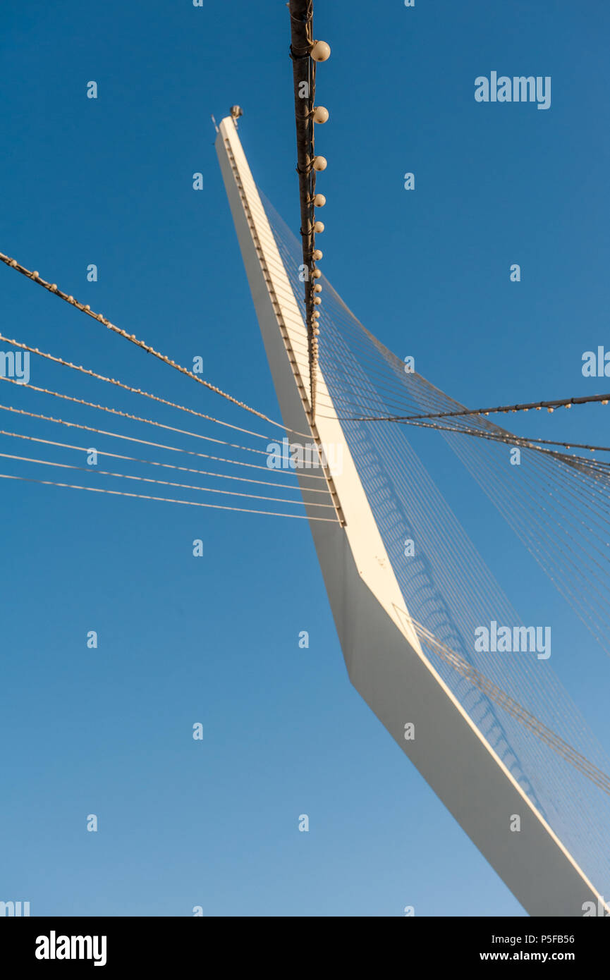 Israel, Jerusalem - 24 June 2018: Chords bridge designed by Santiago ...