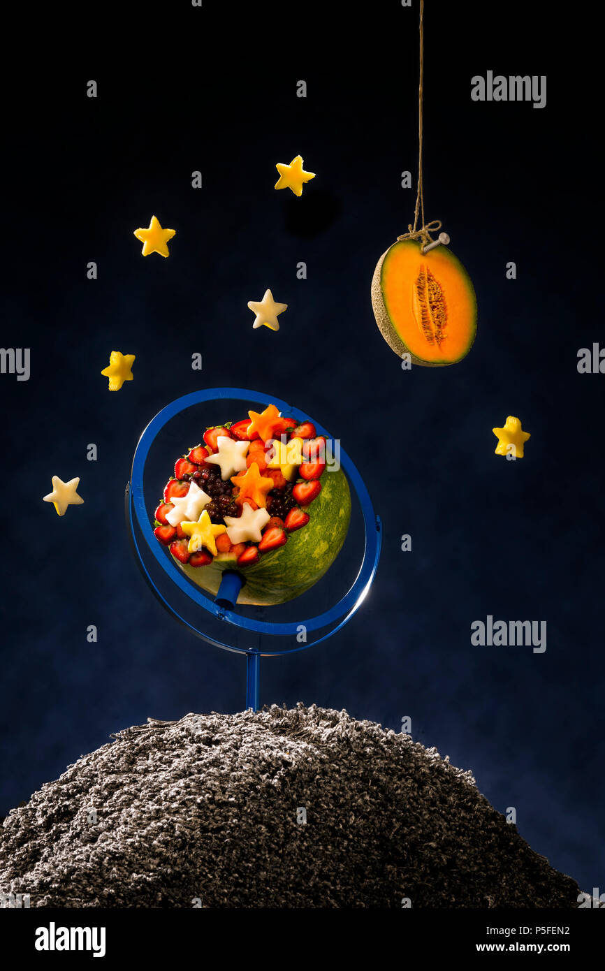 Fruit Salad Universe Stock Photo - Alamy