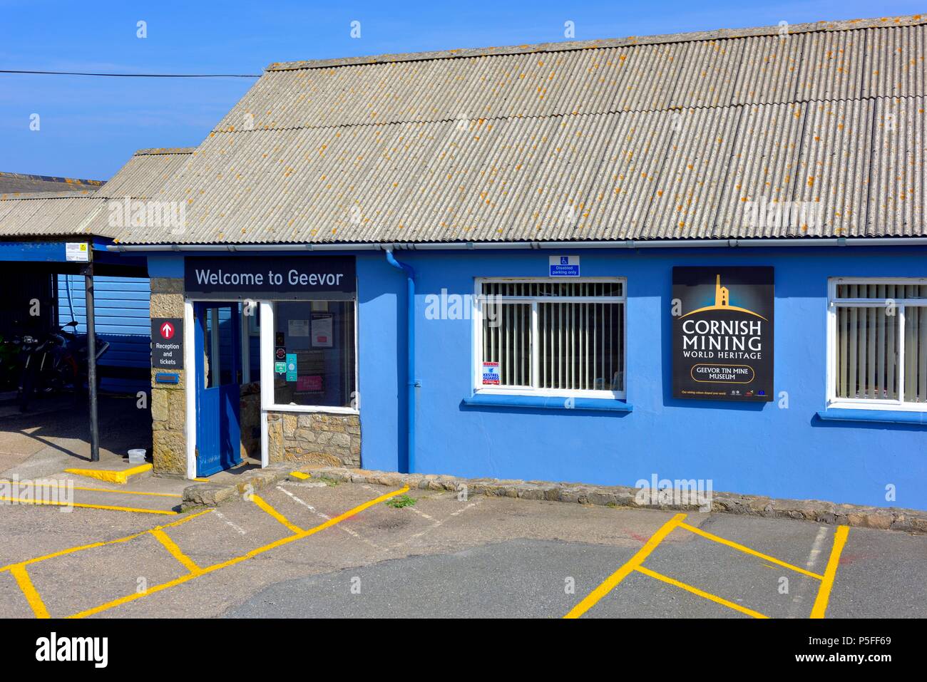 Entrance to the Geevor Tin mine museum, Pendeen,West Penwith,Cornwall ...