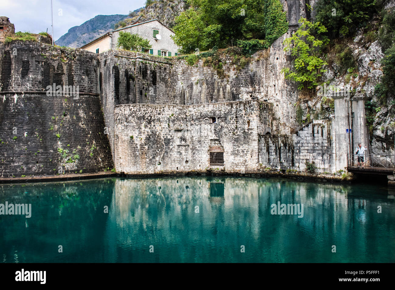 Montenegro Kotor Castle Stock Photo - Alamy