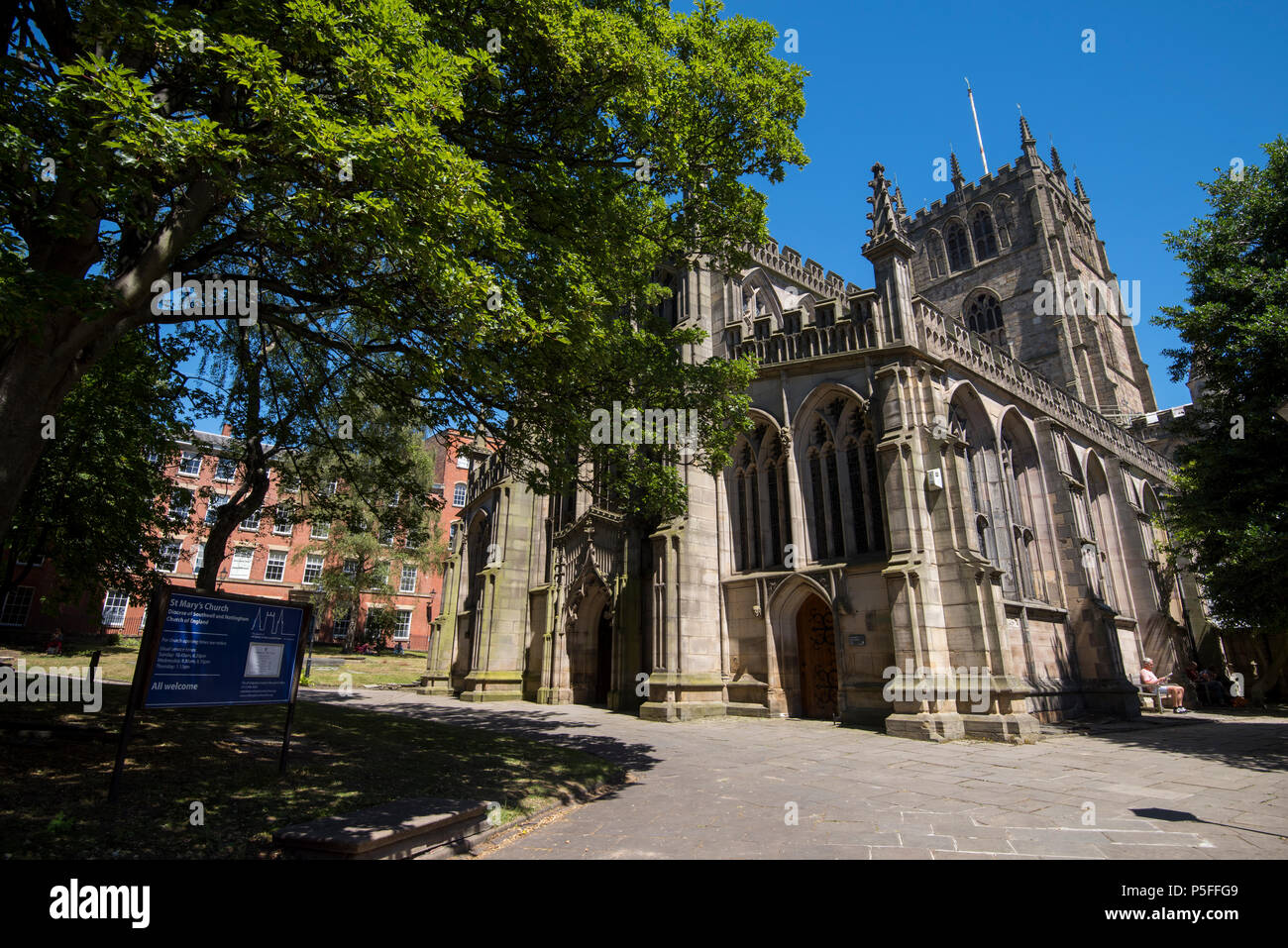 The Church of St Mary the Virgin in Nottingham City Centre ...