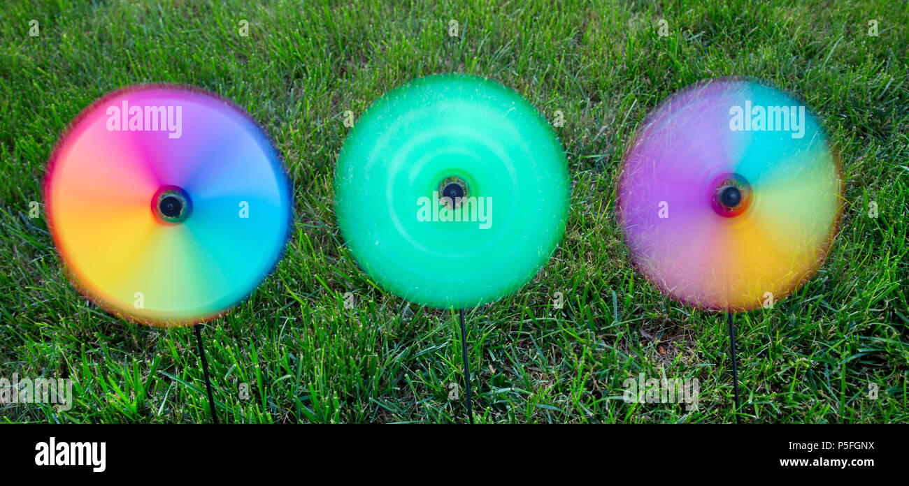 Rainbow pinwheels hi-res stock photography and images - Alamy