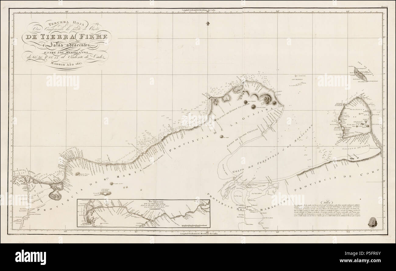 N/A. English: map of Caribbean coast of Colombia and Venezuela from ...