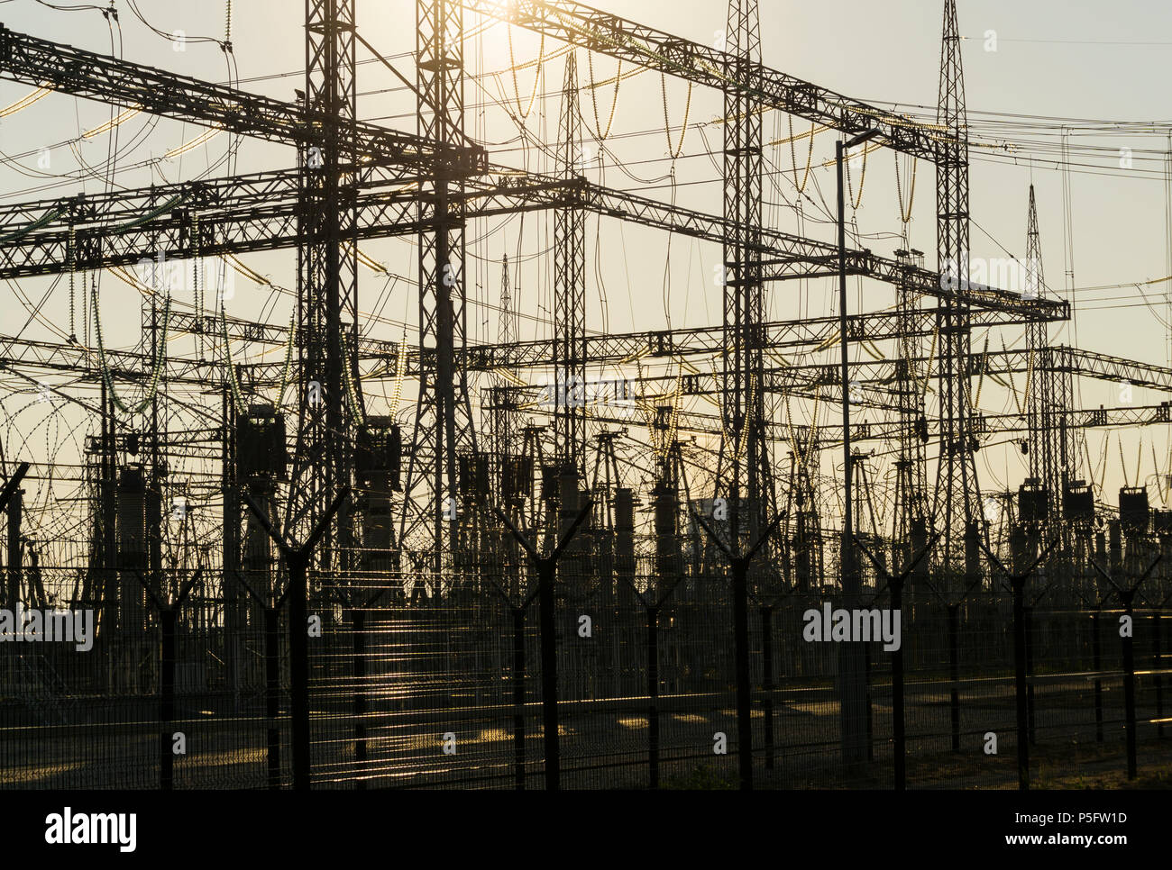 industrial background - graphical silhouettes of different structures ...