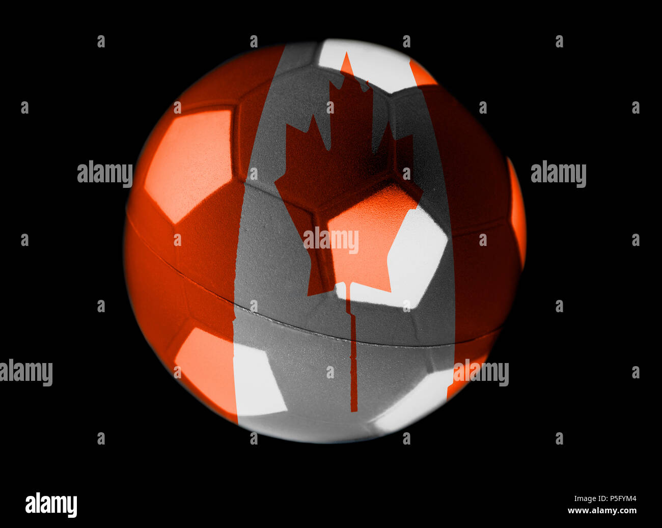 Canada flag soccer ball background hi-res stock photography and images ...