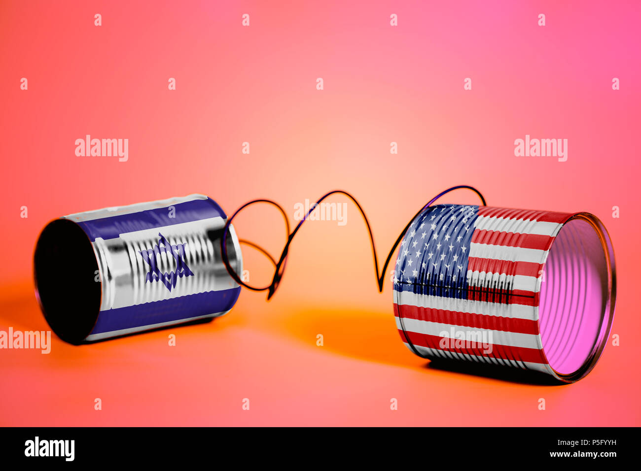Pink israeli flag hi-res stock photography and images - Alamy