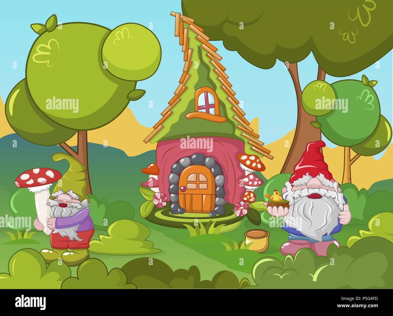 Home gnome concept banner, cartoon style Stock Vector Image & Art - Alamy