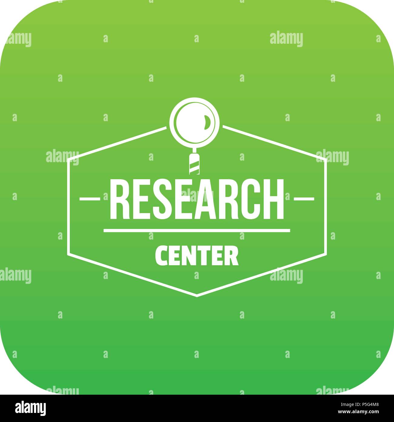 Research center icon green vector Stock Vector Image & Art - Alamy
