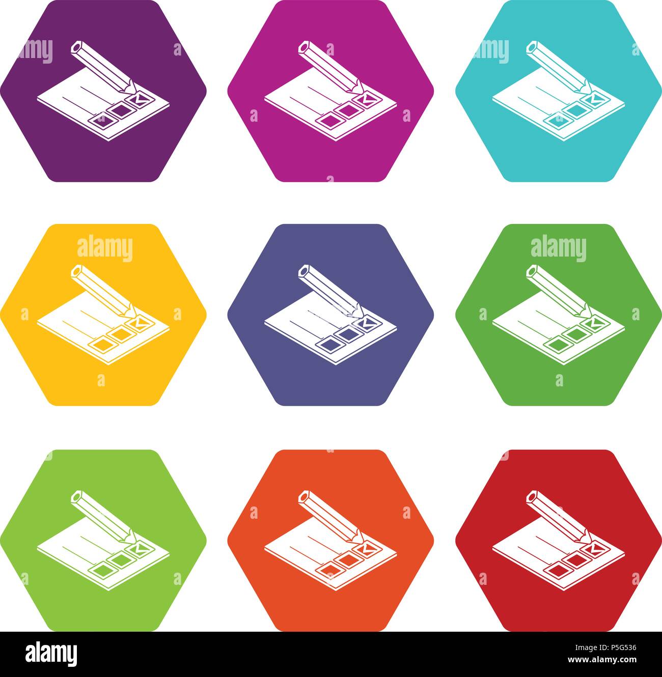 Election paper icons set 9 vector Stock Vector Image & Art - Alamy