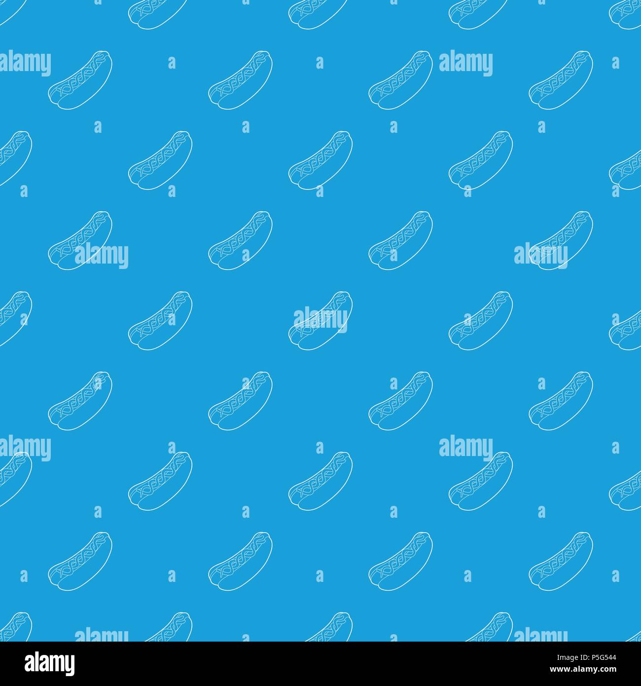 Hot dog pattern vector seamless blue Stock Vector Image & Art - Alamy