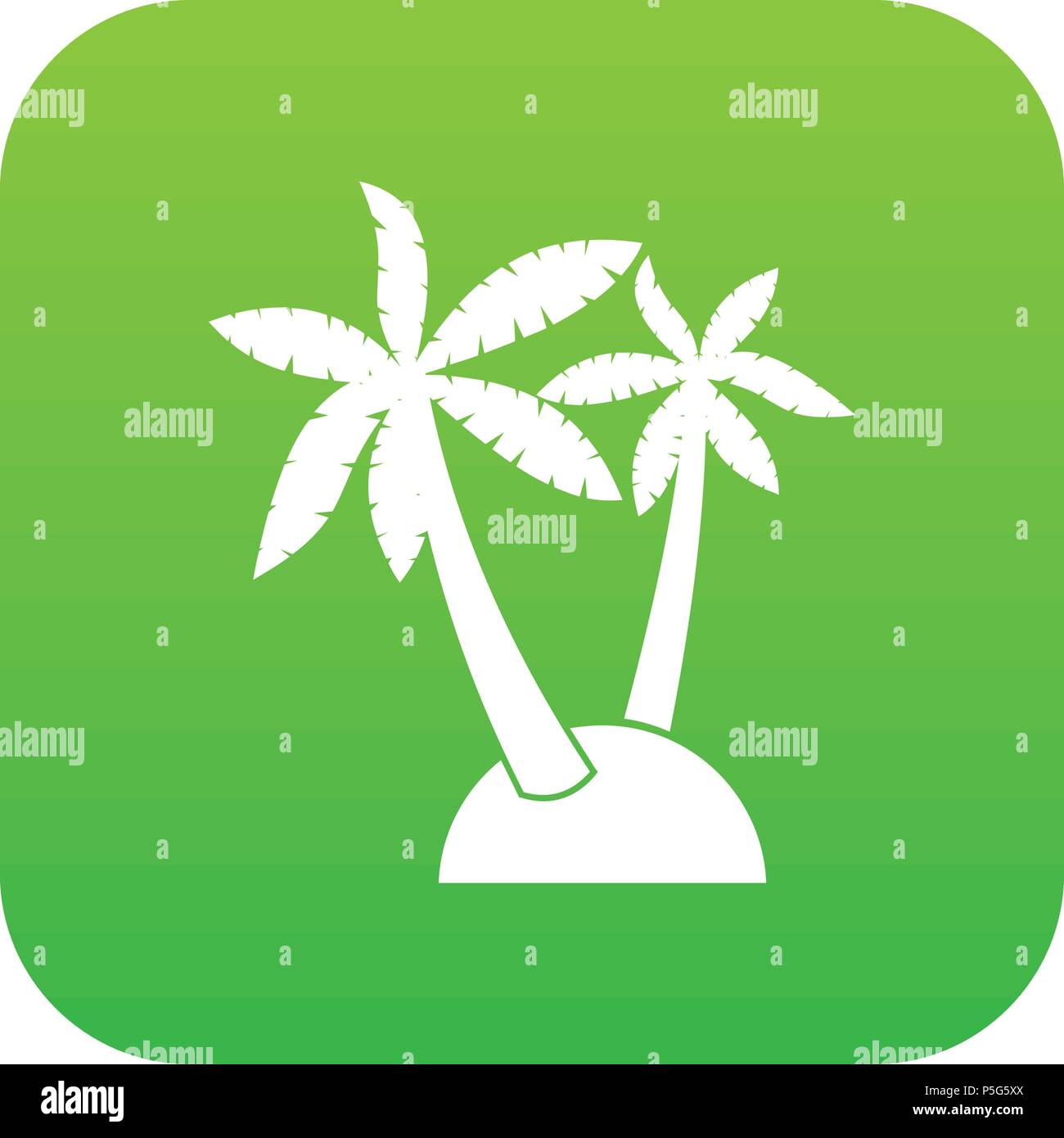 Palm trees icon digital green Stock Vector Image & Art - Alamy