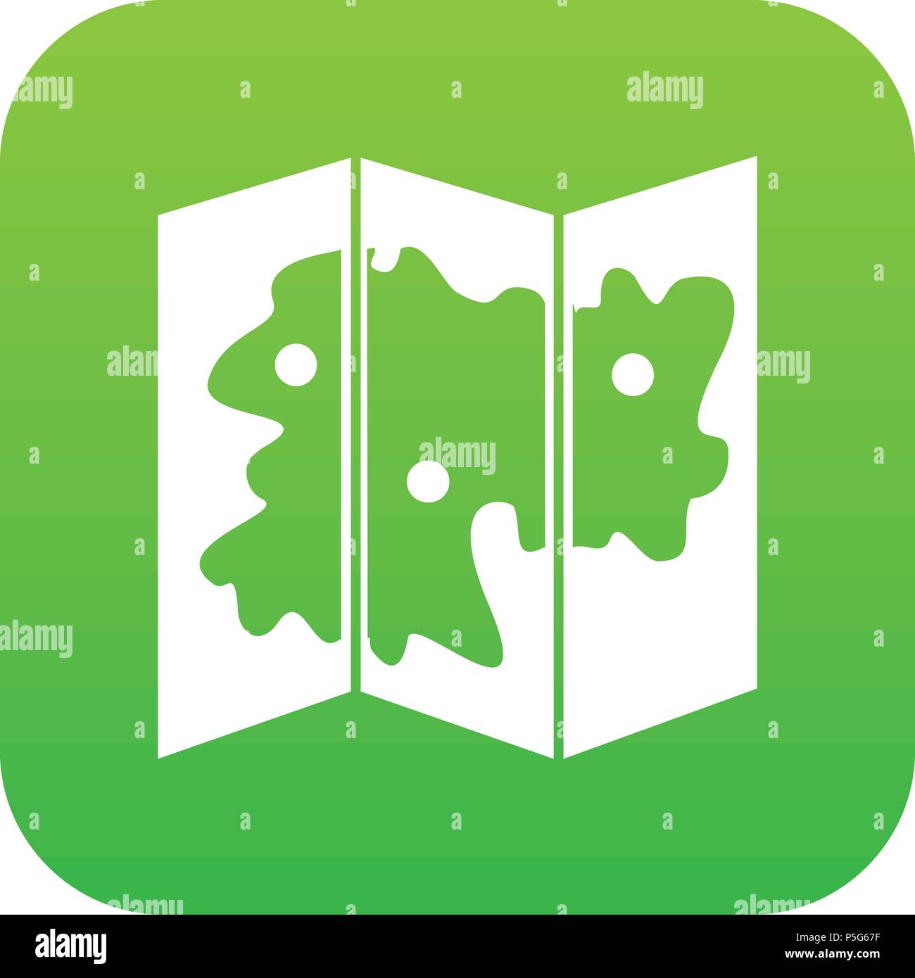 Map icon digital green Stock Vector Image & Art - Alamy