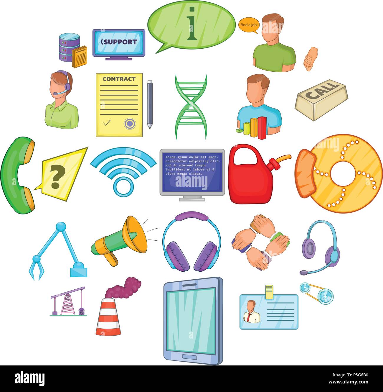 Parsimony icons set, cartoon style Stock Vector Image & Art - Alamy