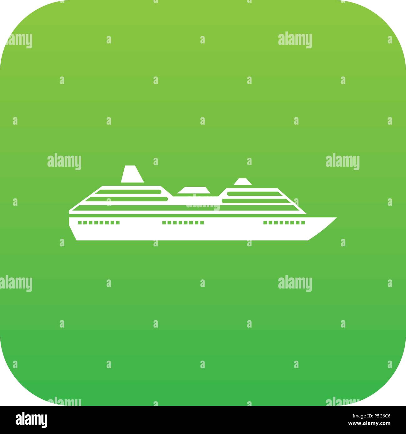 Cruise ship icon digital green Stock Vector Image & Art - Alamy