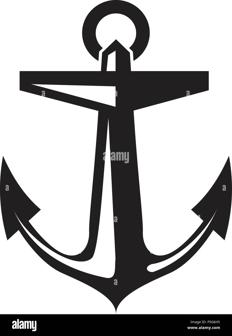 Ship anchor icon, simple style Stock Vector Image & Art - Alamy