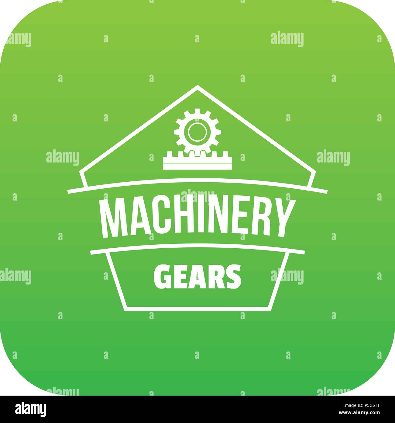Machinery icon green vector Stock Vector Image & Art - Alamy