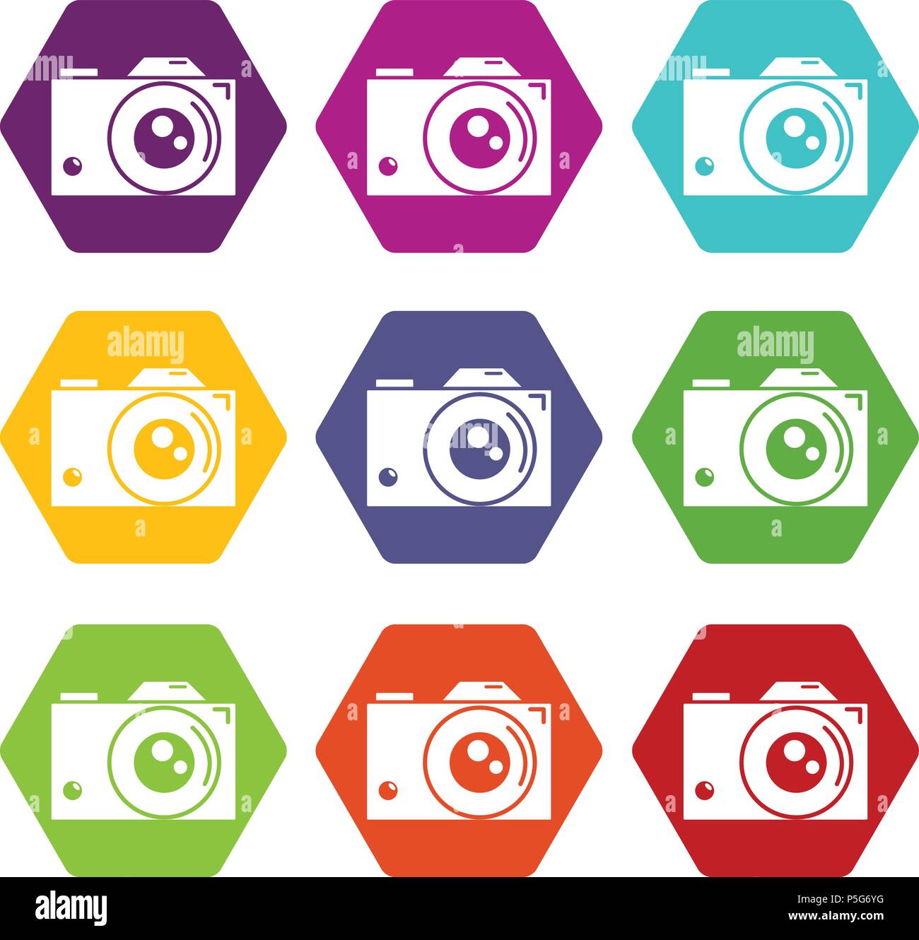 Retro camera icons set 9 vector Stock Vector Image & Art - Alamy