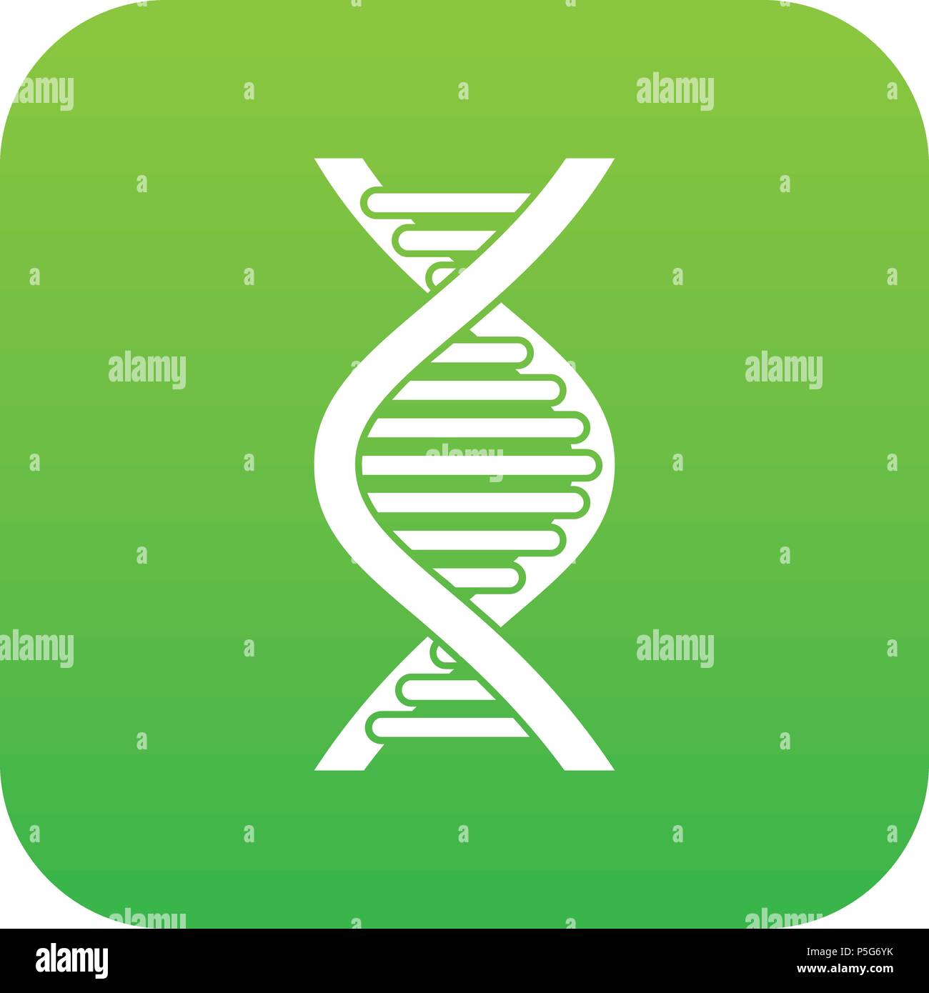 DNA strand icon digital green Stock Vector Image & Art - Alamy