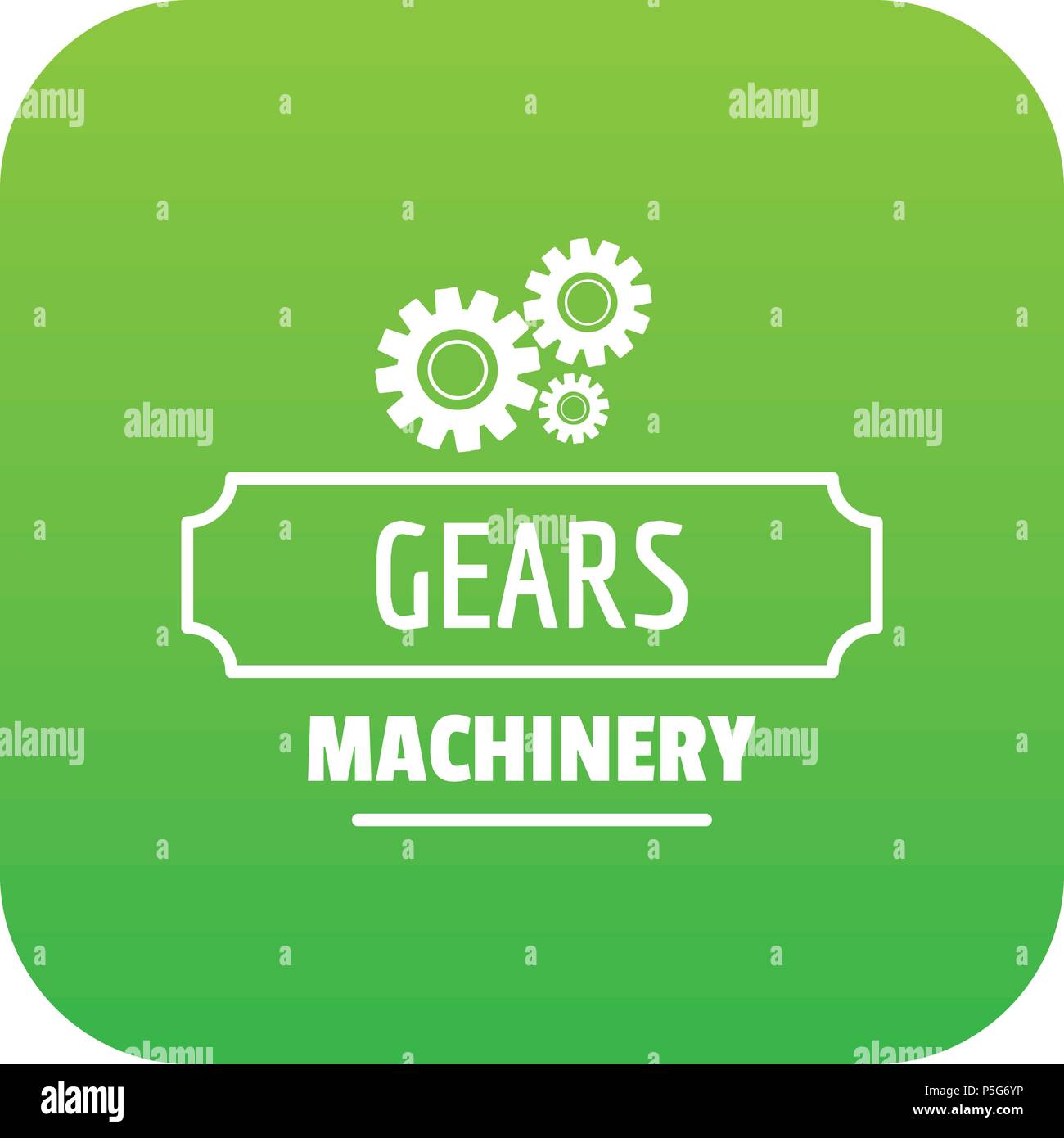 Process machinery icon green vector Stock Vector Image & Art - Alamy